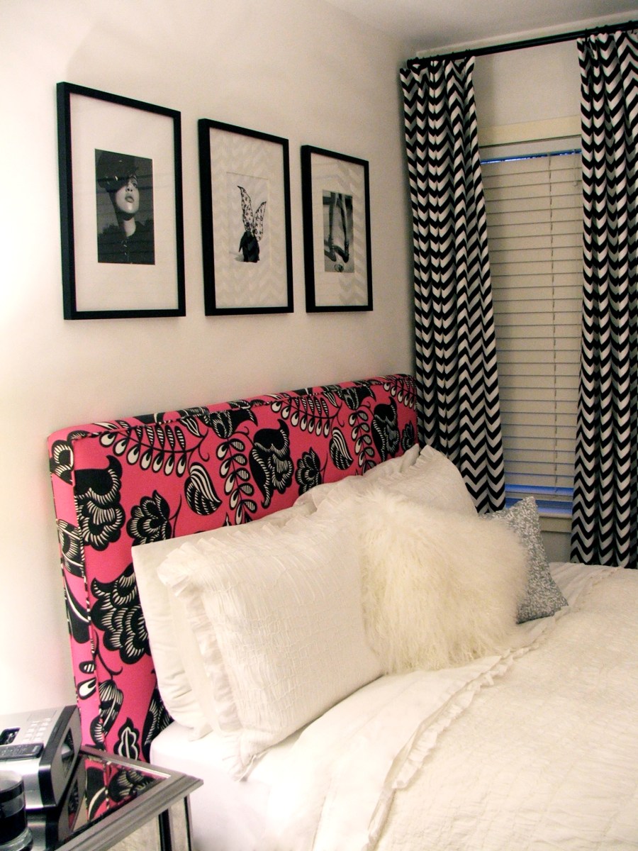 Black, White & Pink, Designing a small space. | lovelydiggs